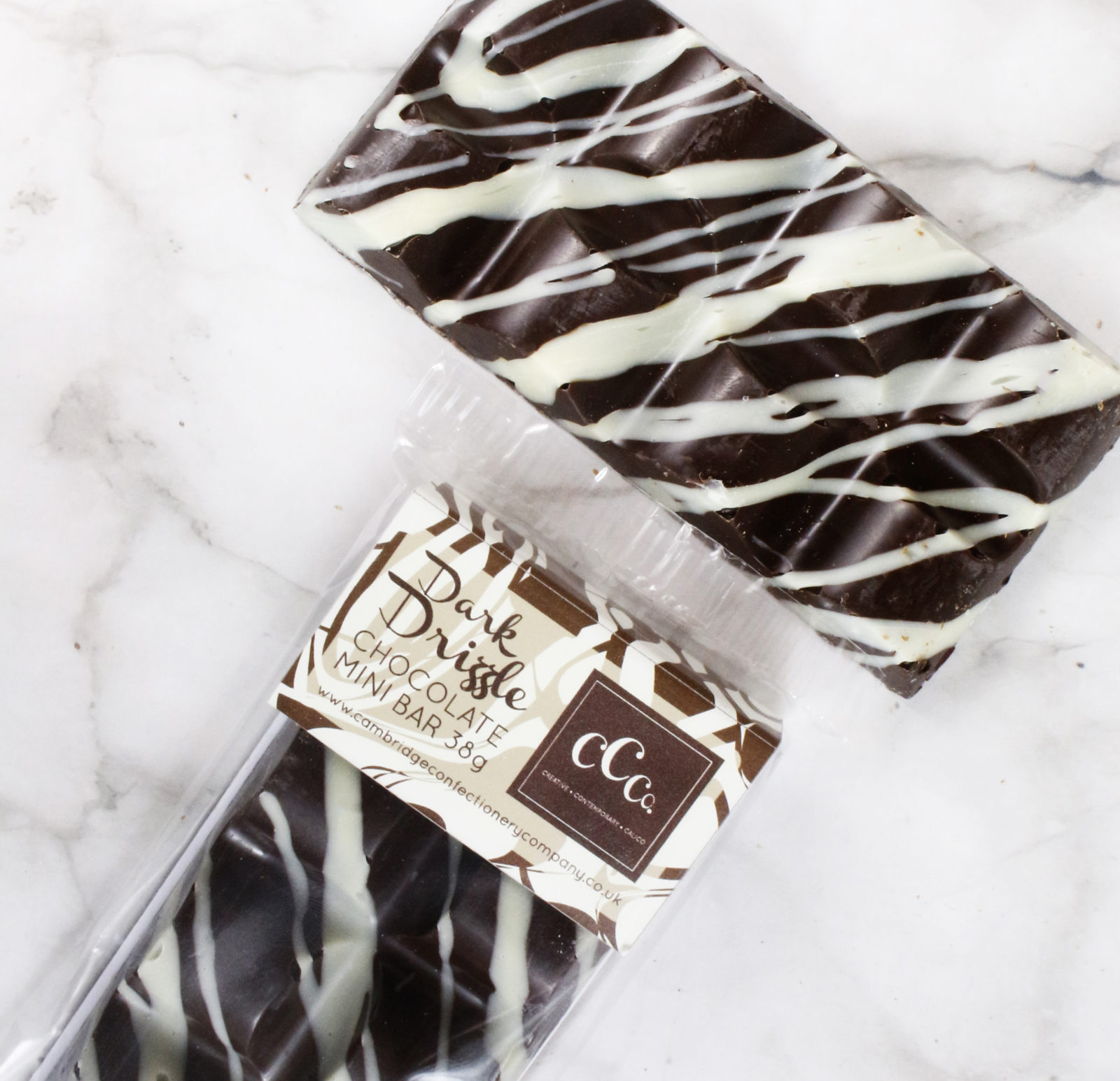 Dark Chocolate Drizzle Mini Bar - The Cambridge Confectionery Company
