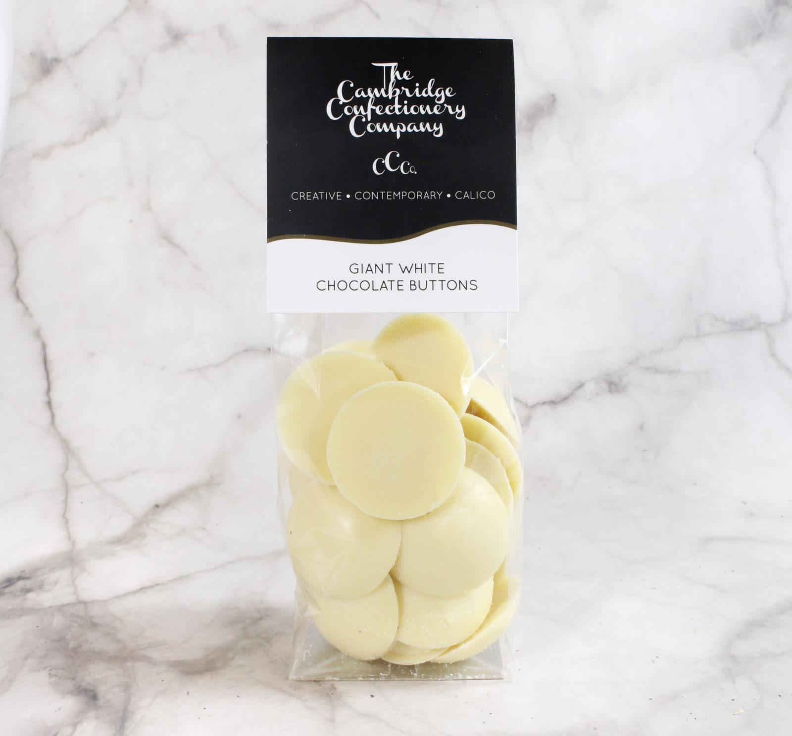 White Chocolate Buttons- The Cambridge Confectionery Company