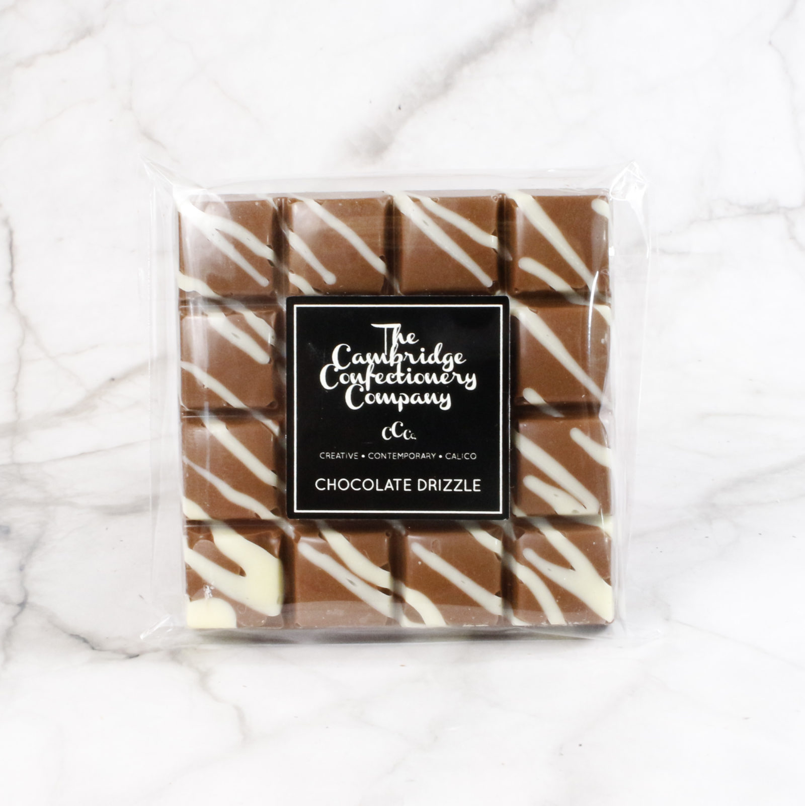 Milk Drizzle Chocolate Square - The Cambridge Confectionery Company