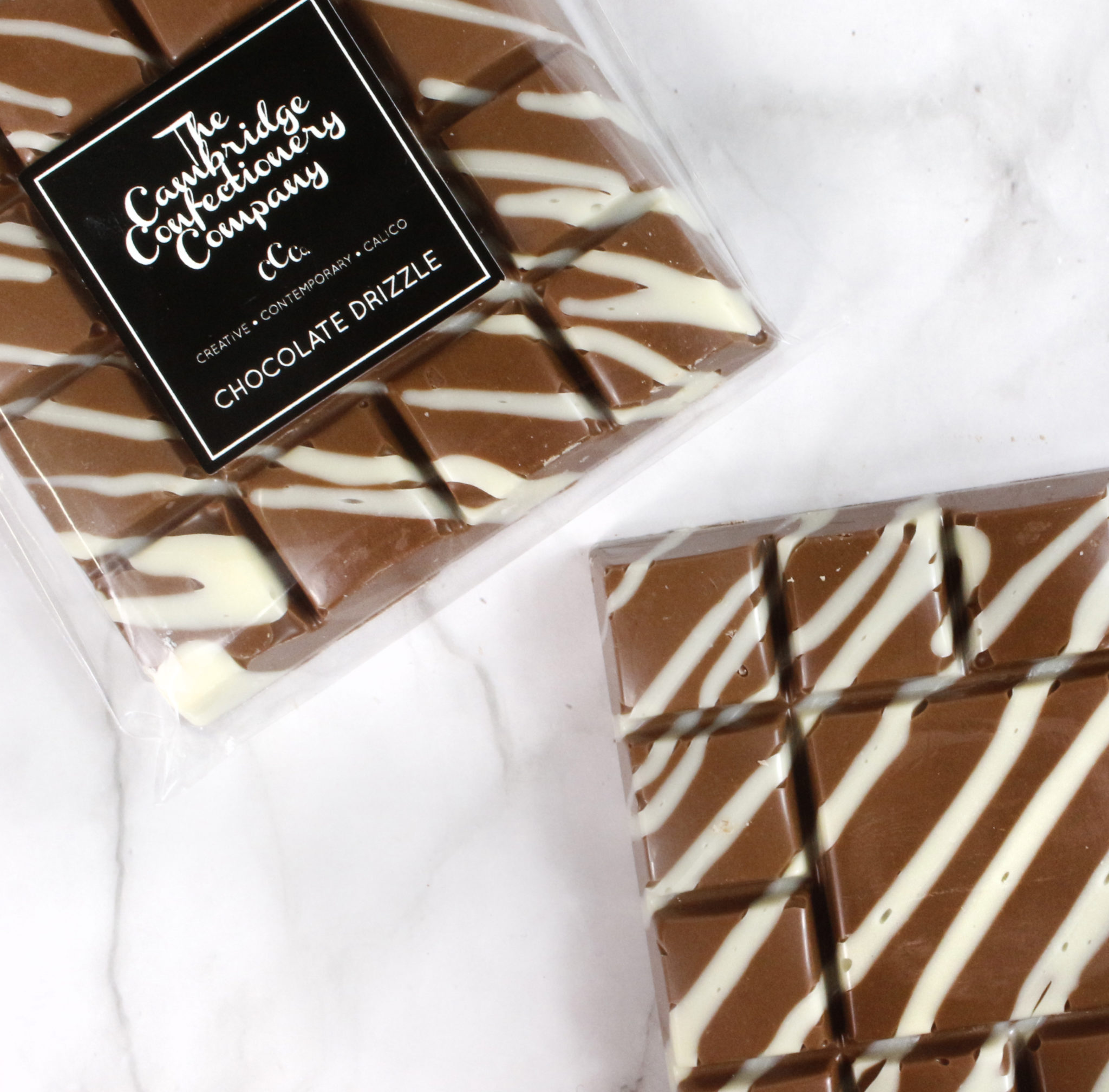 Milk Drizzle Chocolate Square - The Cambridge Confectionery Company
