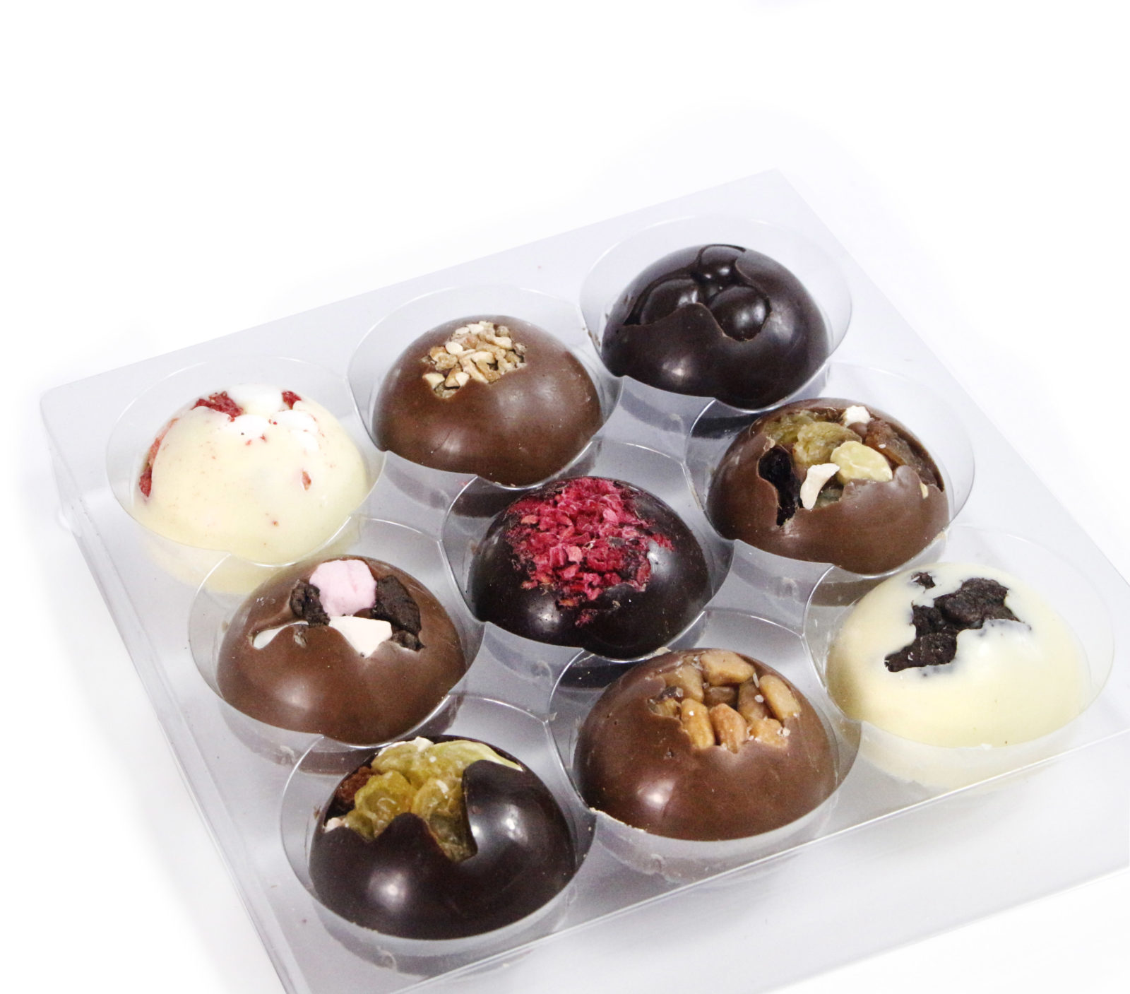 9 Luxury Solid Chocolate Domes Gift Box - The Cambridge Confectionery ...