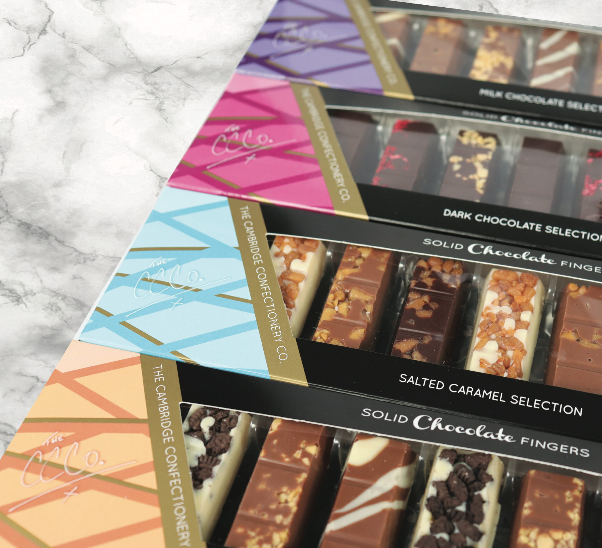 9 ASSORTED SOLID CHOCOLATE FINGERS DARK SELECTION - The Cambridge ...